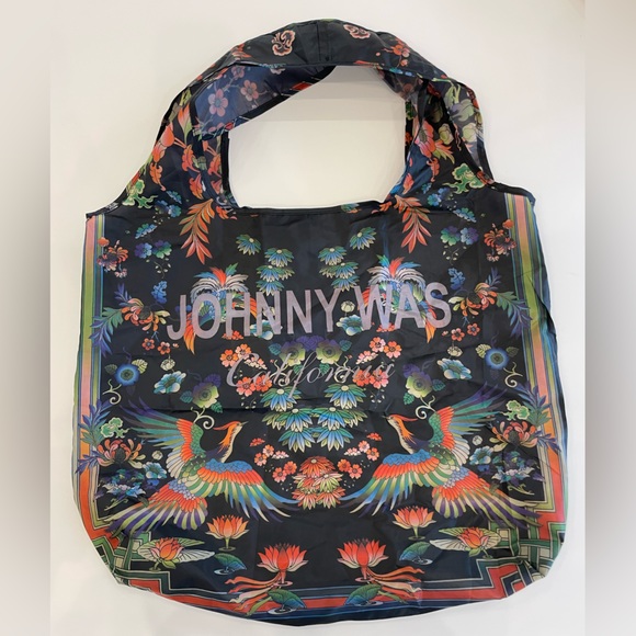 Johnny Was | Bags | Johnny Was California Packable Nylon Bag Reusable ...